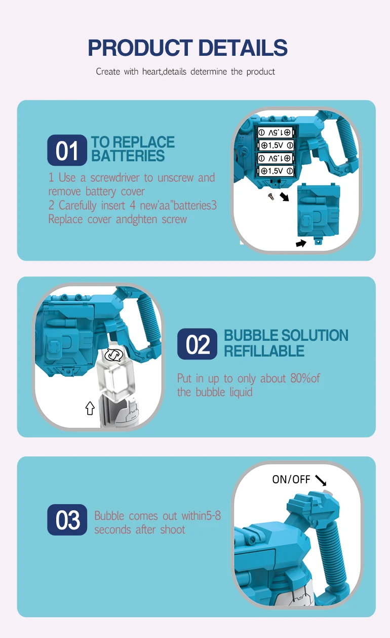 Chengji Outdoor Shooting Game Child Blue Animal Shape Guns Automatic ...