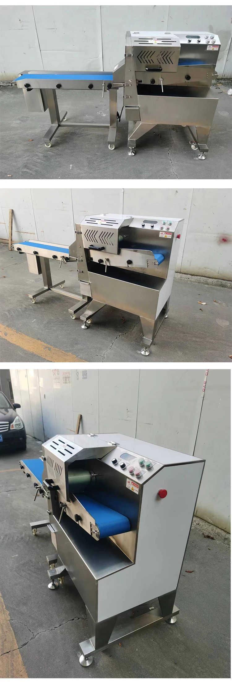 Automatic Cooked Meat Cutting Machine Bacon Ham Beef Slicer Cutter ...