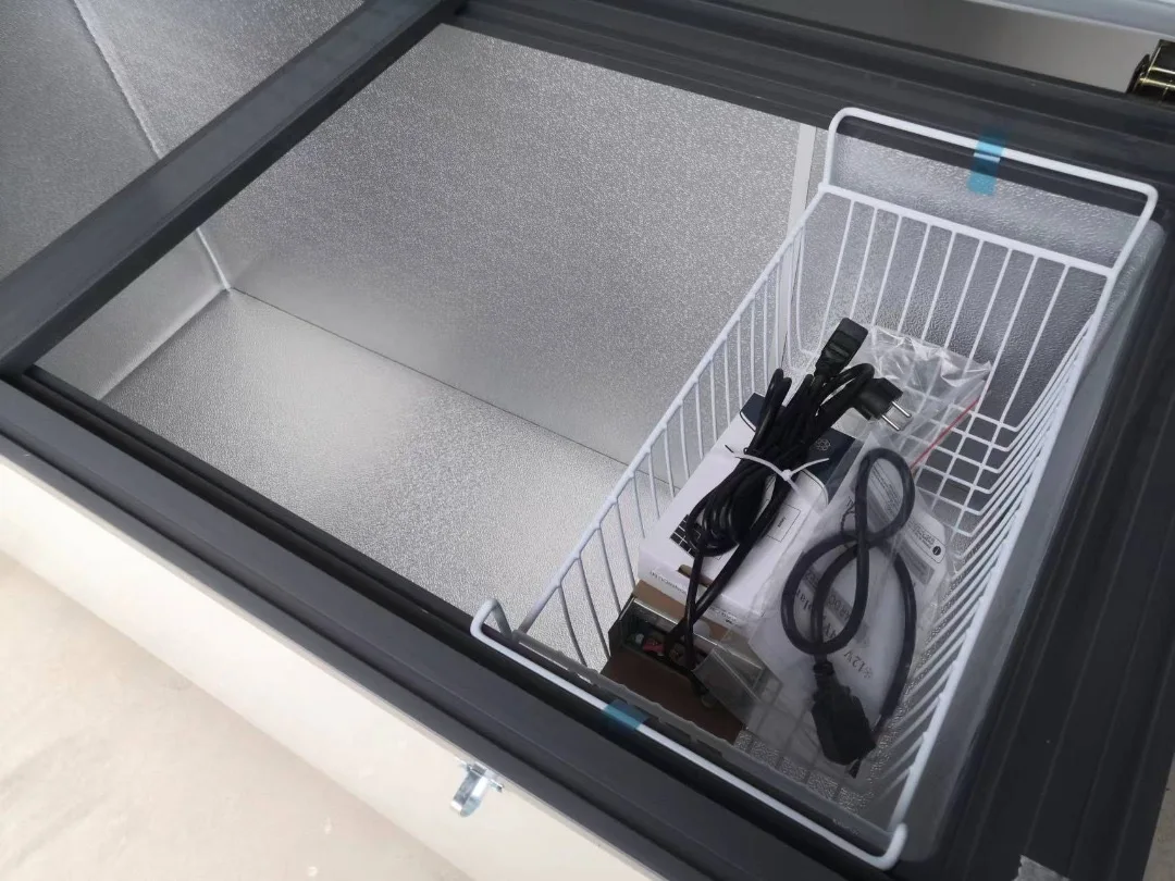 Dc Solar Freezer 308l 12v 24v Commercial Top Open Door Deep Fridge ...