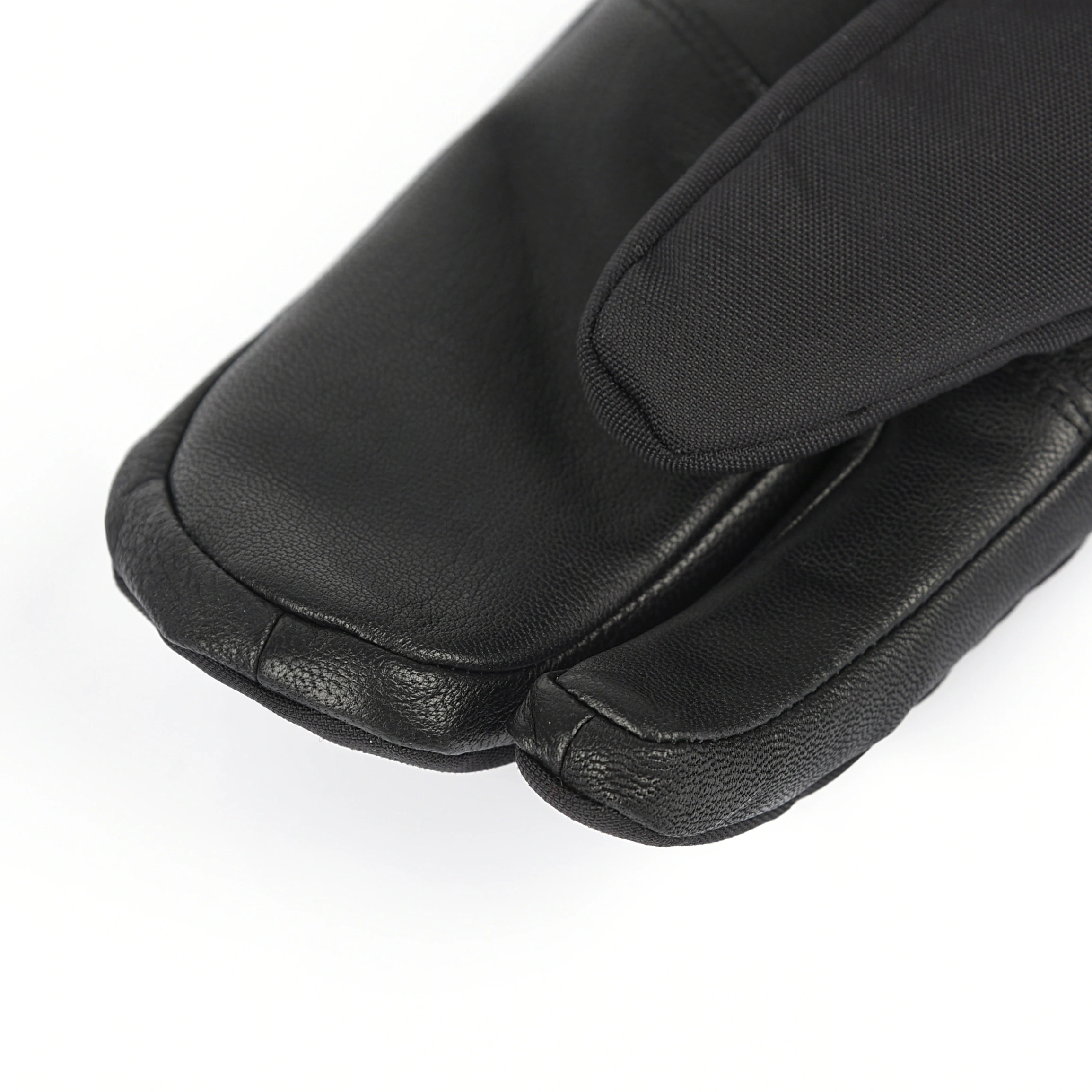 3 Finger Leather Ski Gloves Cold Weather Snowboarding Mitten Men Women ...