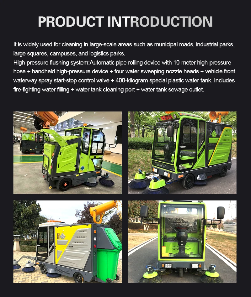 Multifunctional Cleaning Electric Huge Floor Sweeper Ride on Battery ...