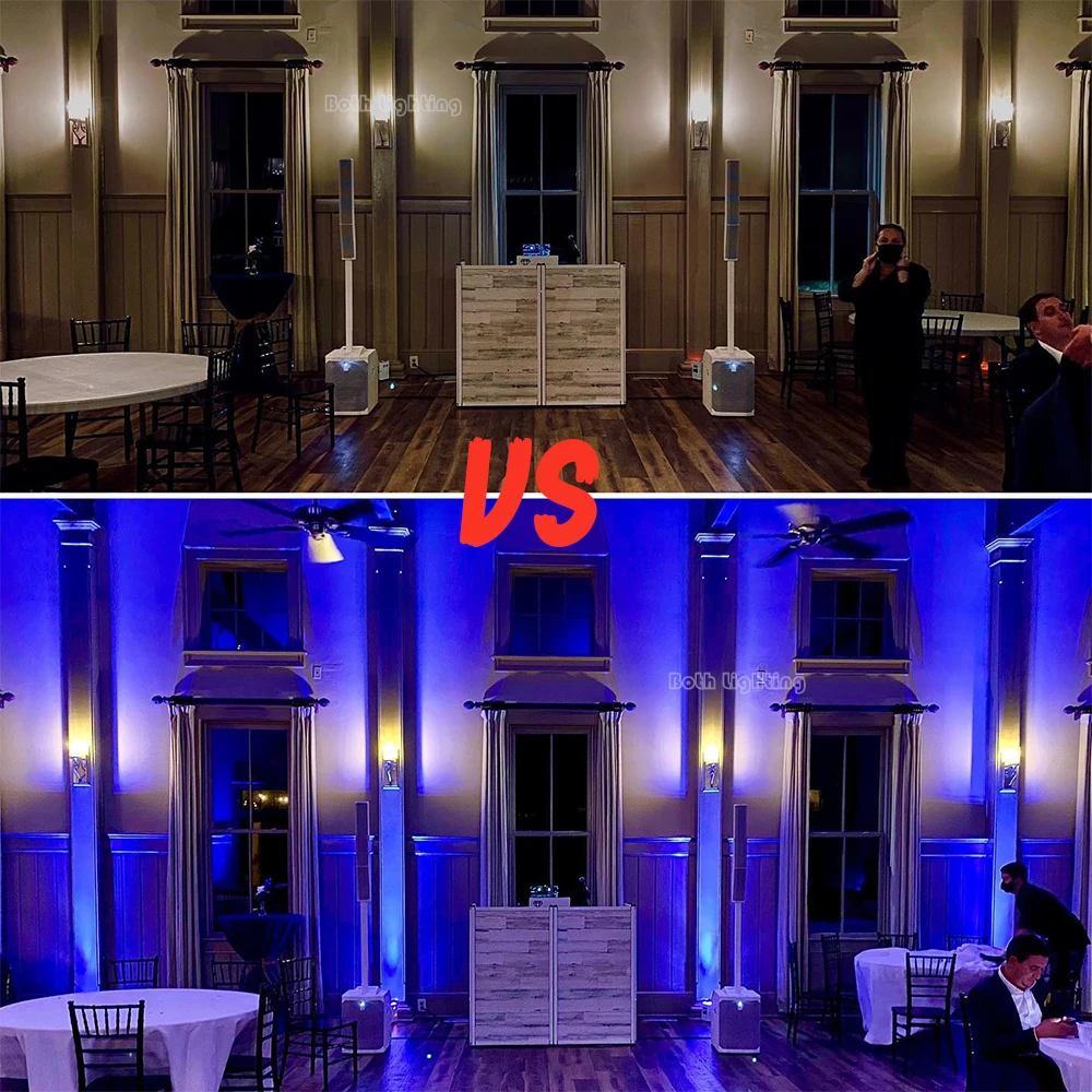 Wedge 3x18w Rechargeable Battery Operated Mini Led Par Light 3*18w ...