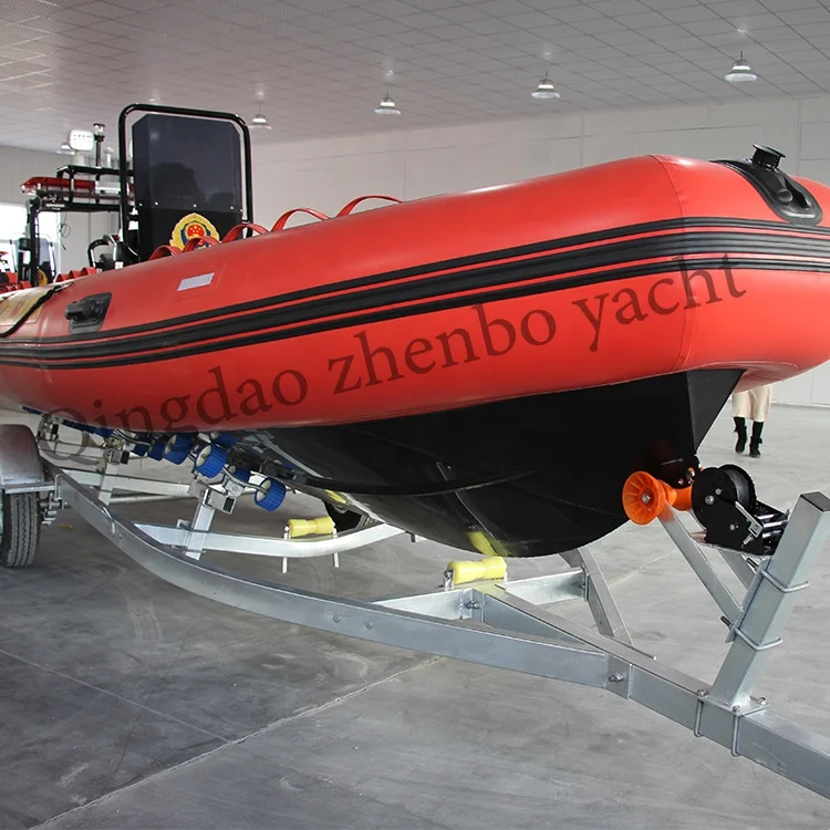 Rescue Boat Cabin Rib Inflatable 6.5m Boat With Center Console For Sale ...