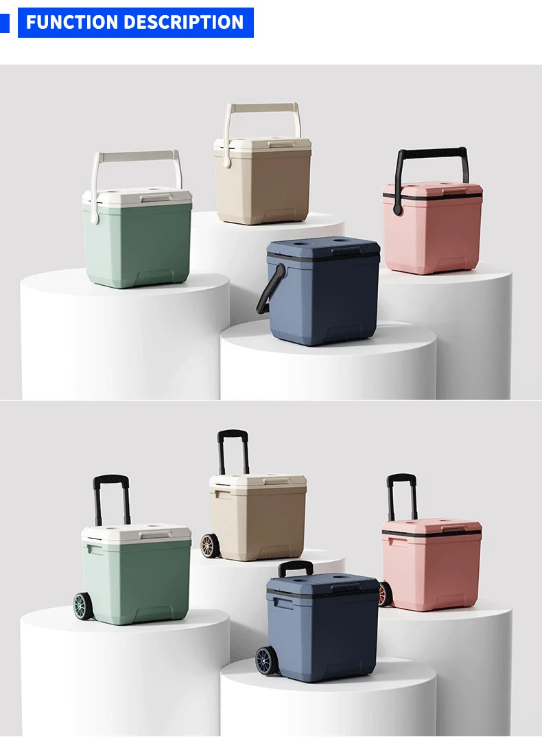 18L Trolley Ice Cooler Box - Perfect for Outdoor Camping