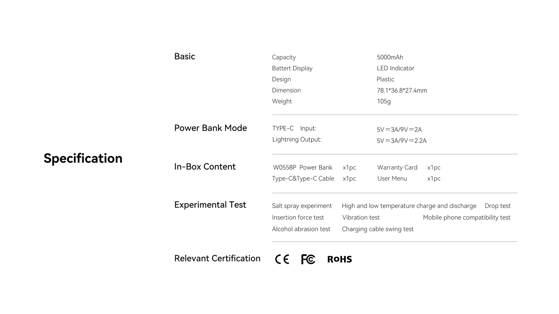 Small Portable Charger 5000mAh Ultra-Compact Power Bank Cute Battery ...