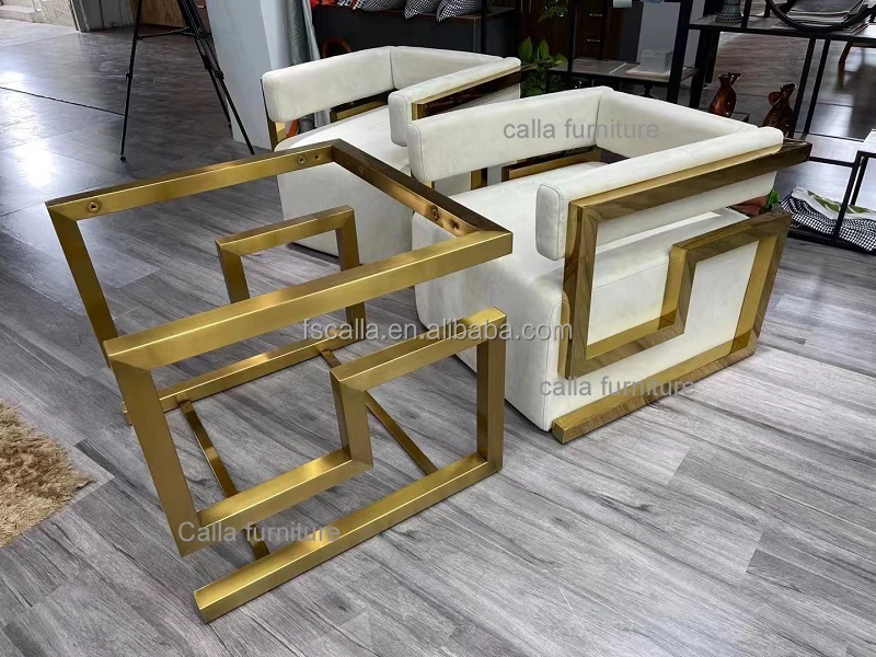 Modern Velvet Upholster Accent Chair with V Shaped Frame