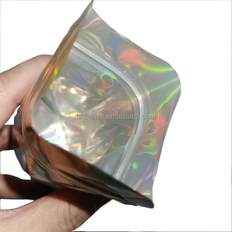 Custom Mini Holographic Baggies Prime Branded Packing 5 Gallon Smacker ...