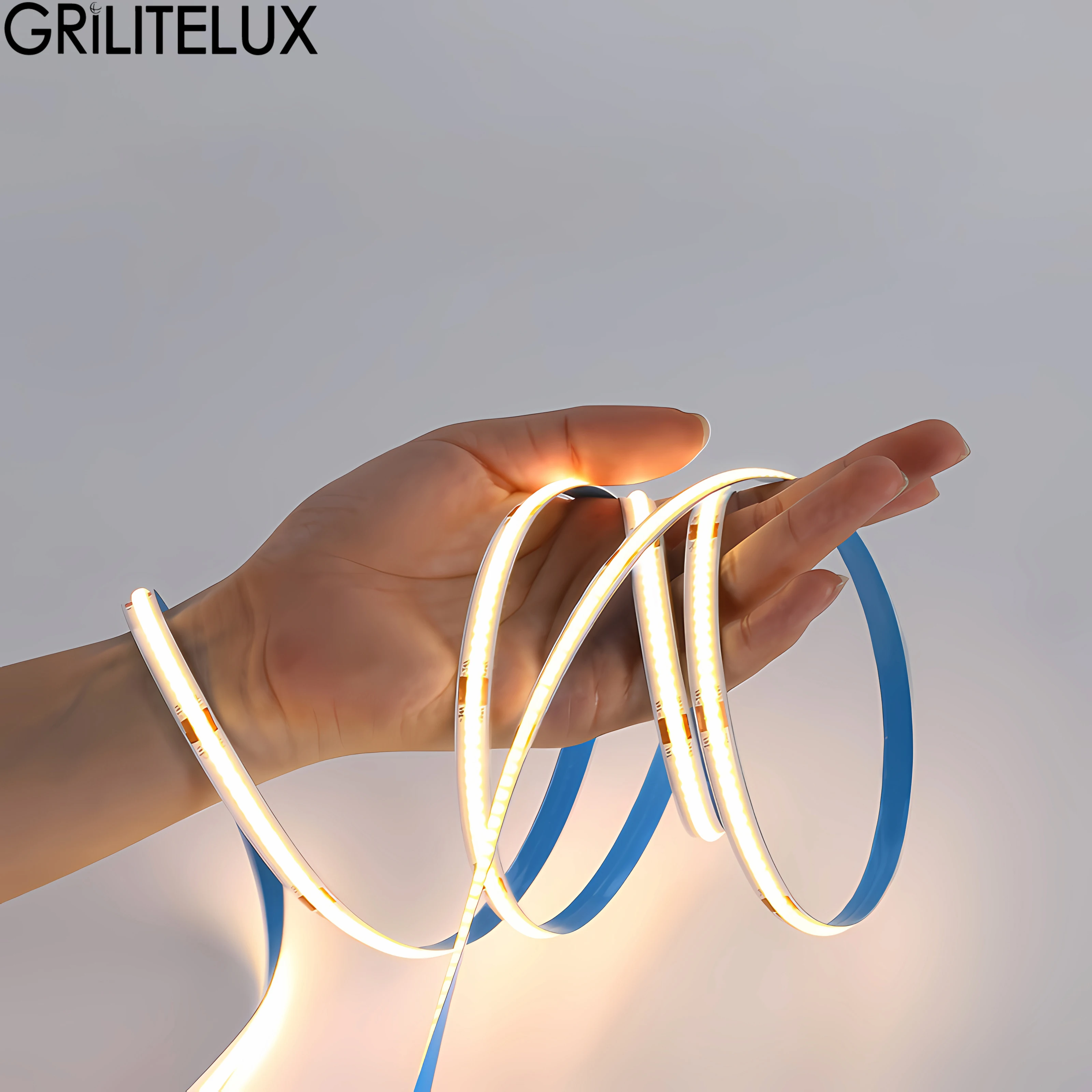 Fob Cob Led Strip Light Bar Dc12v/24v 320leds/m Flexible Led Ribbon ...