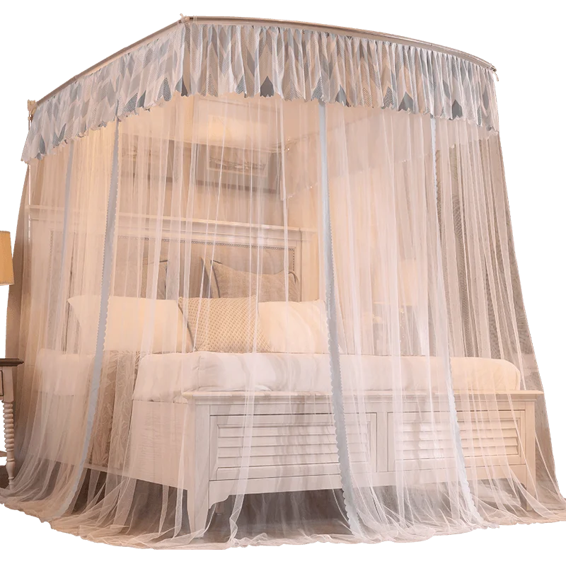 Princess Elegant Style Beautiful Lace Canopy Mesh Indoor Home ...