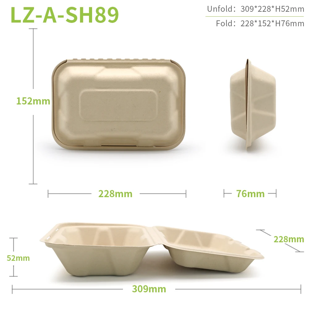 Luzhoupack Custom Biodegradable Non Pfas Disposable To Go Packaging ...