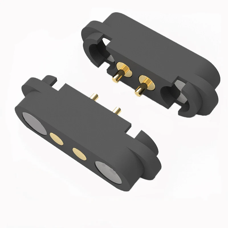 2Pin Spring Loaded Pogo Pin Connector Male Socket PCB Mount Dock ...