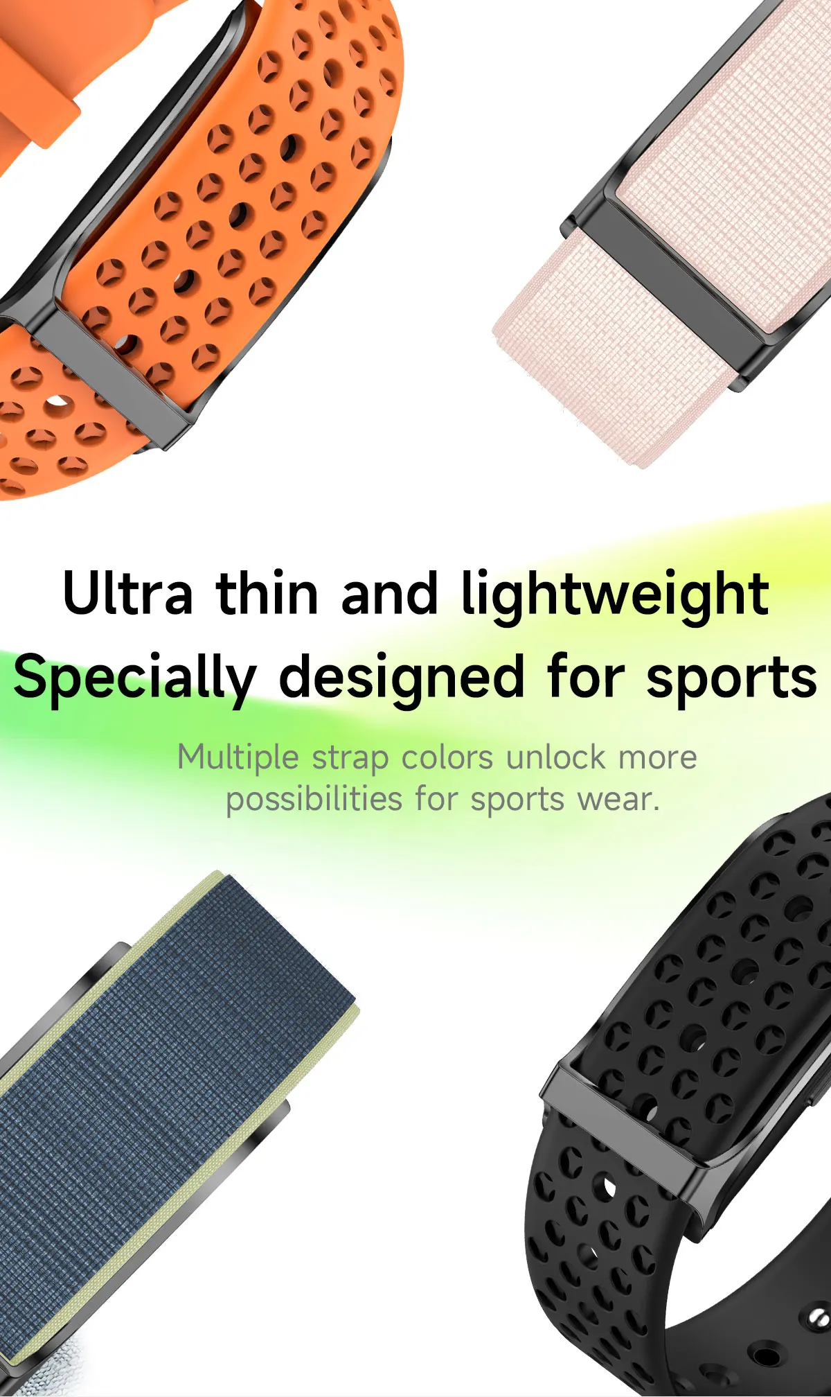 Smart Health Wristband - Track Heart Rate & Sleep Quality