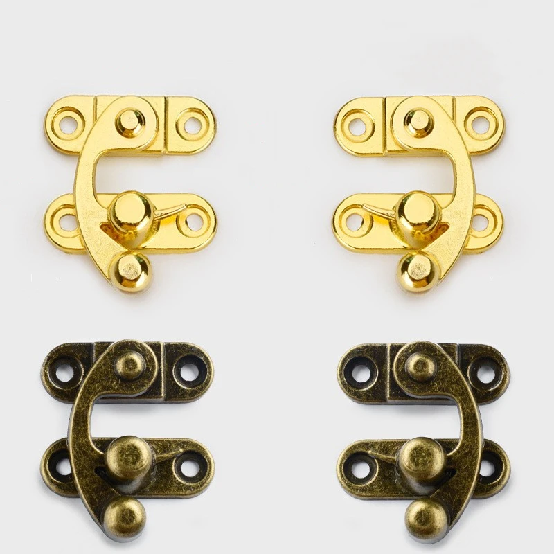 Wooden Box Swing Arm Latch Plated Bronze Antique Vintage Lock Clasp ...