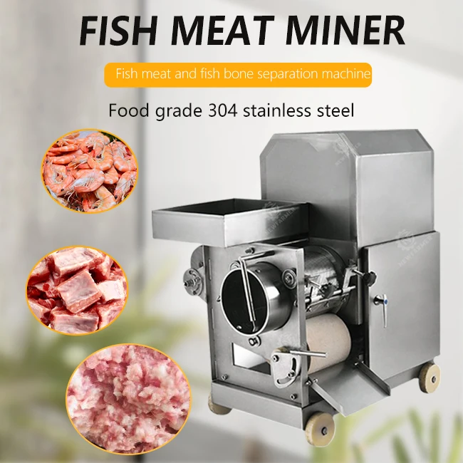 Fish Processing Meat Cutting Machine Fish Bone Separator Fish Bone ...