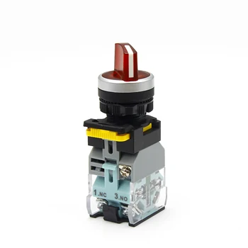 La38 Wholesale Illuminated Selector Switch Push Button Short Handle 2 Position Rotary Plastic ...