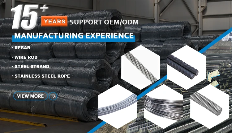 Galvanized Strand Round Steel Wire Rope Stainless Steel 12mm Two-strand ...
