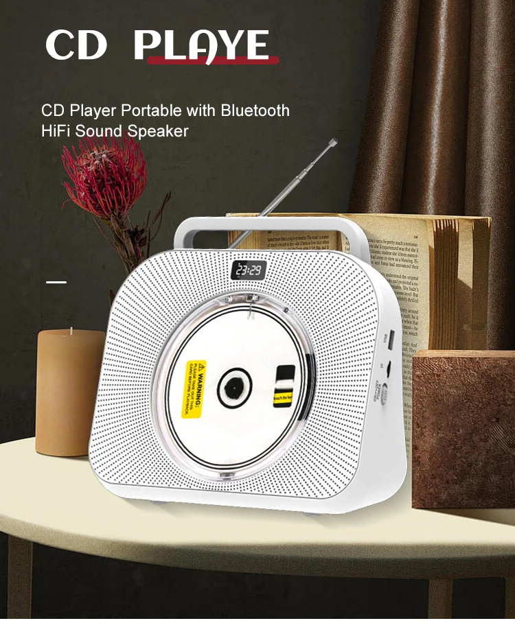 Portable Party Home Cd Player Fm Radio Remote Control Portable ...