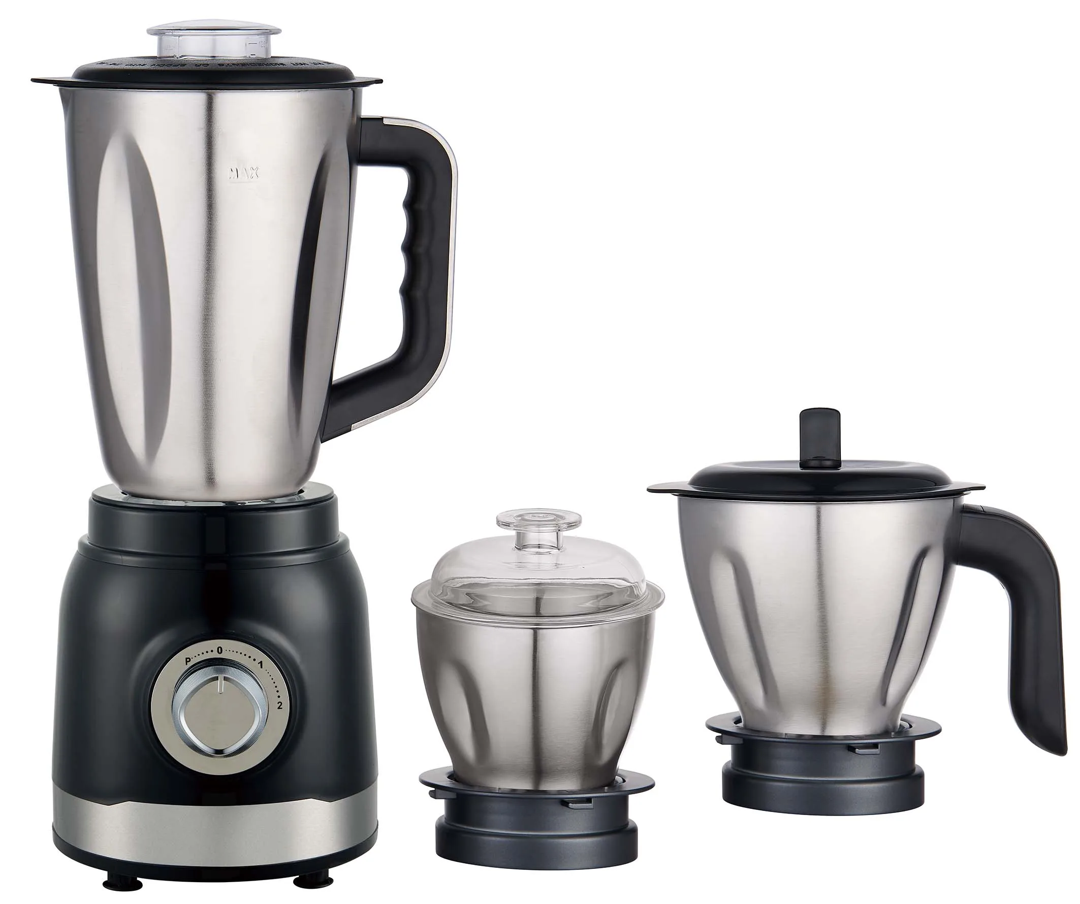 Calinfor 3 in 1 Stainless Steel Blender - High Speed Kitchen Appliance