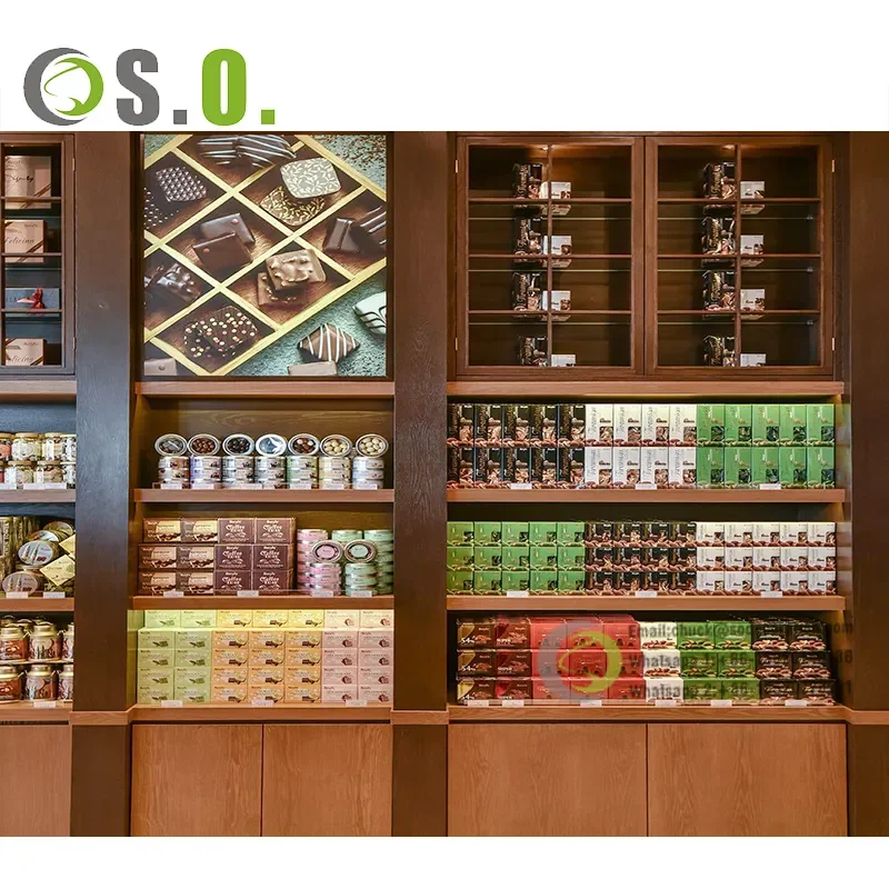 Fashion Sweet Street Store Design Custom Wooden Furniture Chocolate ...