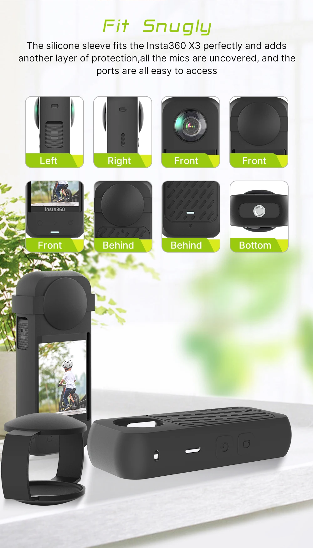 Camera Protective Accessories Kit Silicone Protective Cover With Screen ...