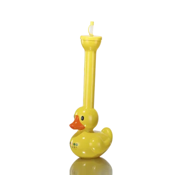 Cute Yellow Duck Cups For Kid,Plastic Cups Slush Cup With Straw - Buy ...