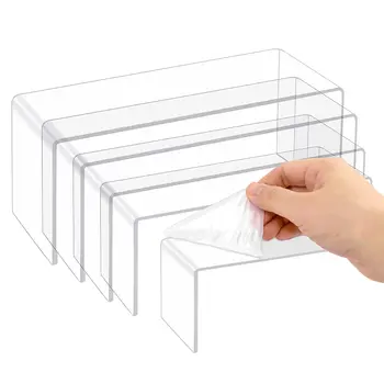 Clear Pmma Plexiglass Perspex Acrylic Riser Stand Tabletop Display ...