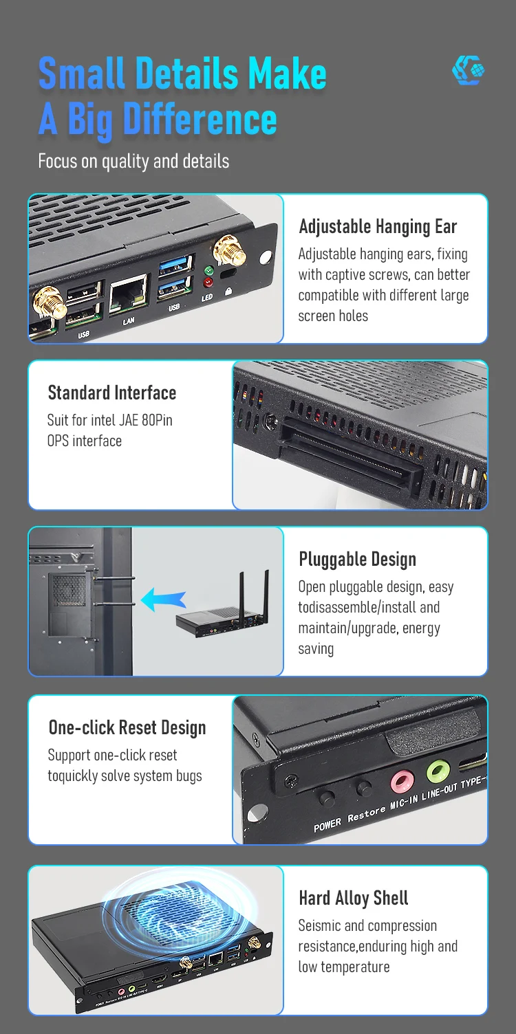 11th Generation Core I5-11400 Ops Pc 5k Computer For Interactive Flat ...