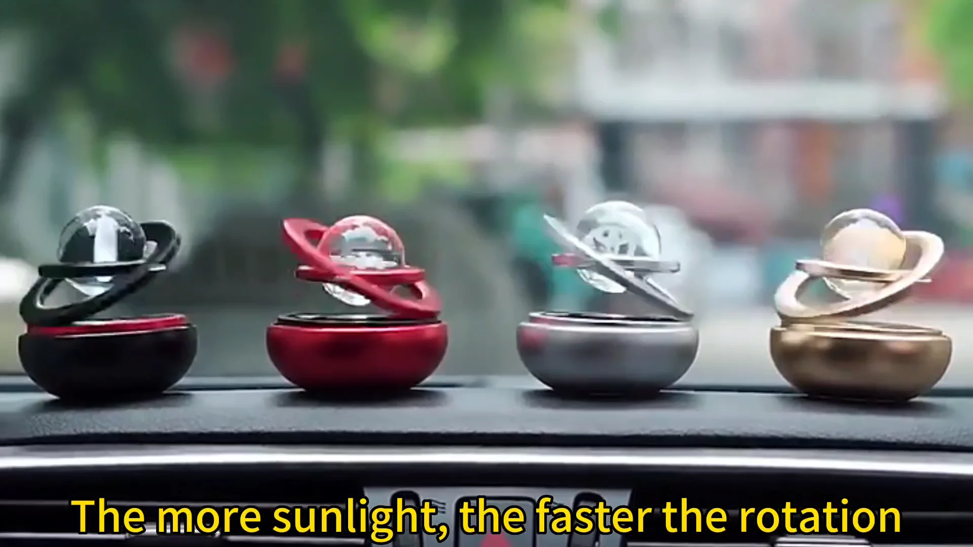 Car Air Freshener Interstellar Solar Rotary Aromatherapy Ornaments Auto ...