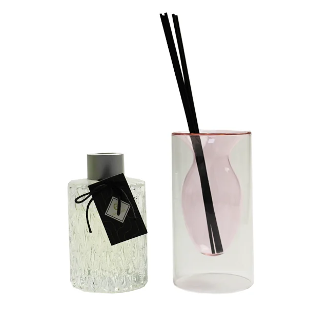 Transparent Long Neck Glass Jar Room Aromatherapy Diffusers With Luxury ...