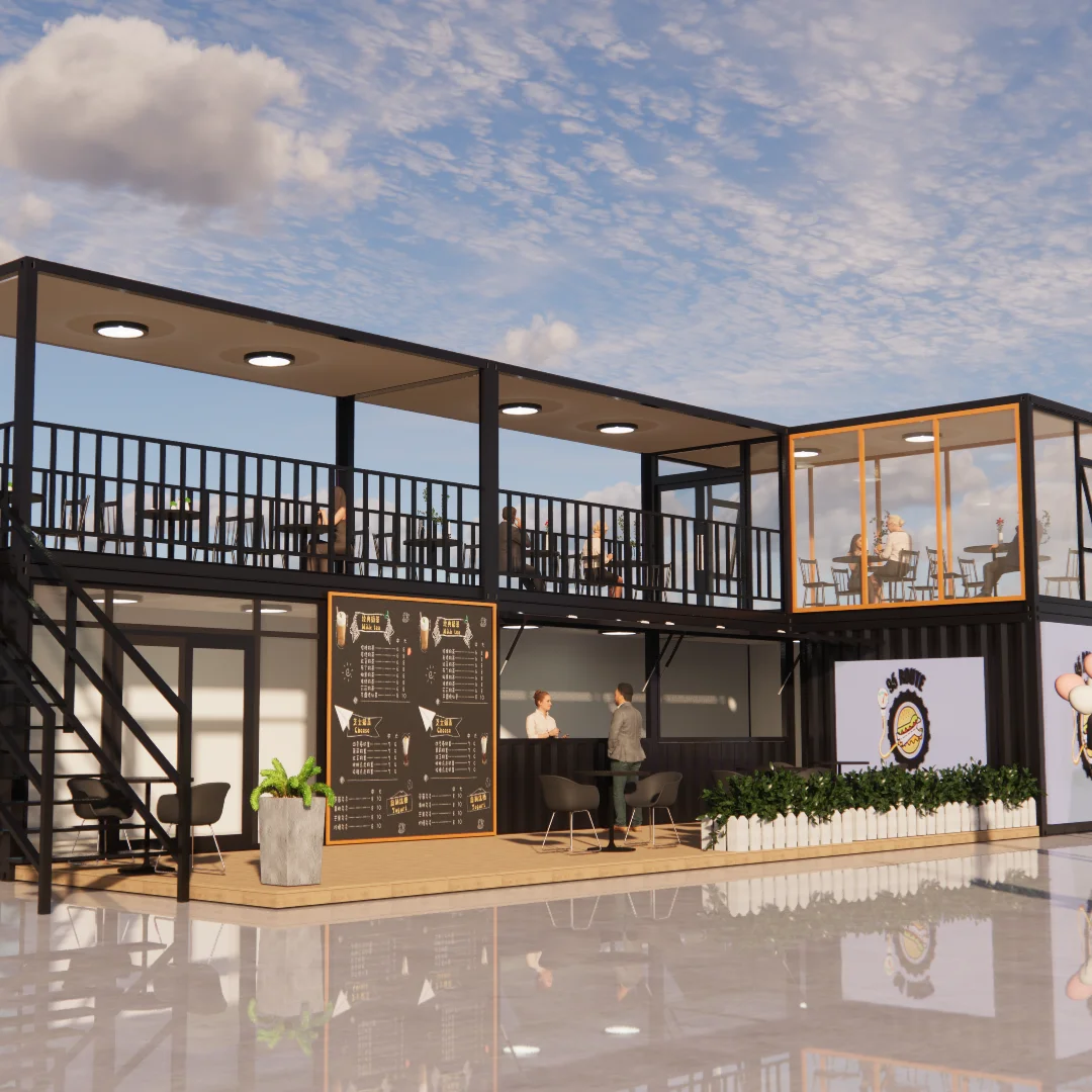 Luxury Shipping Container House Mobile Restaurant/prefab Container Food ...