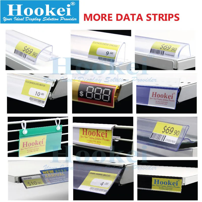 Display Plastic Esl Digit Signag Wire Shelf Talker Hanger For T-hook ...
