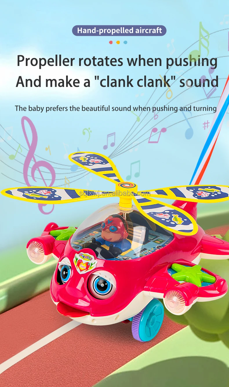 High Quality Children's Hand Push Toy Multi-functional Push/drag Toys ...