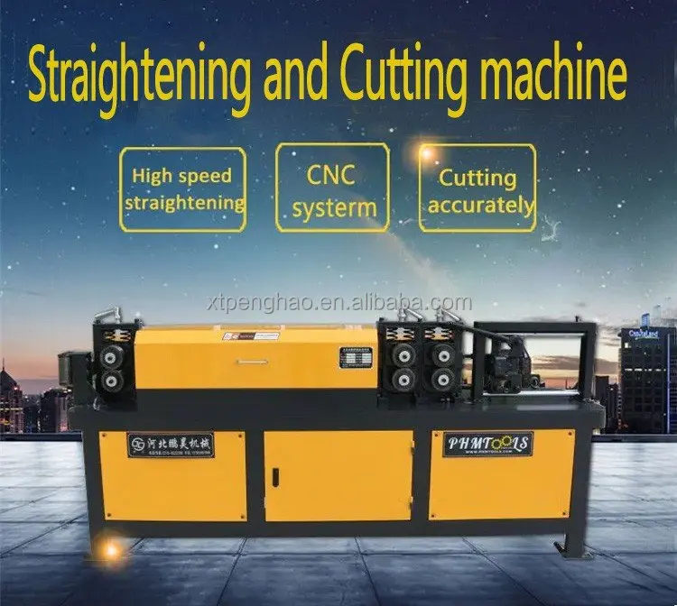 Cnc Frequency Conversion Automatic Steel Straightening And Cutting ...