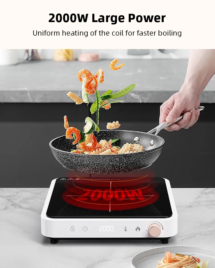 Tabletop 1 Burner Electric Induction Stove - Efficient Cooking