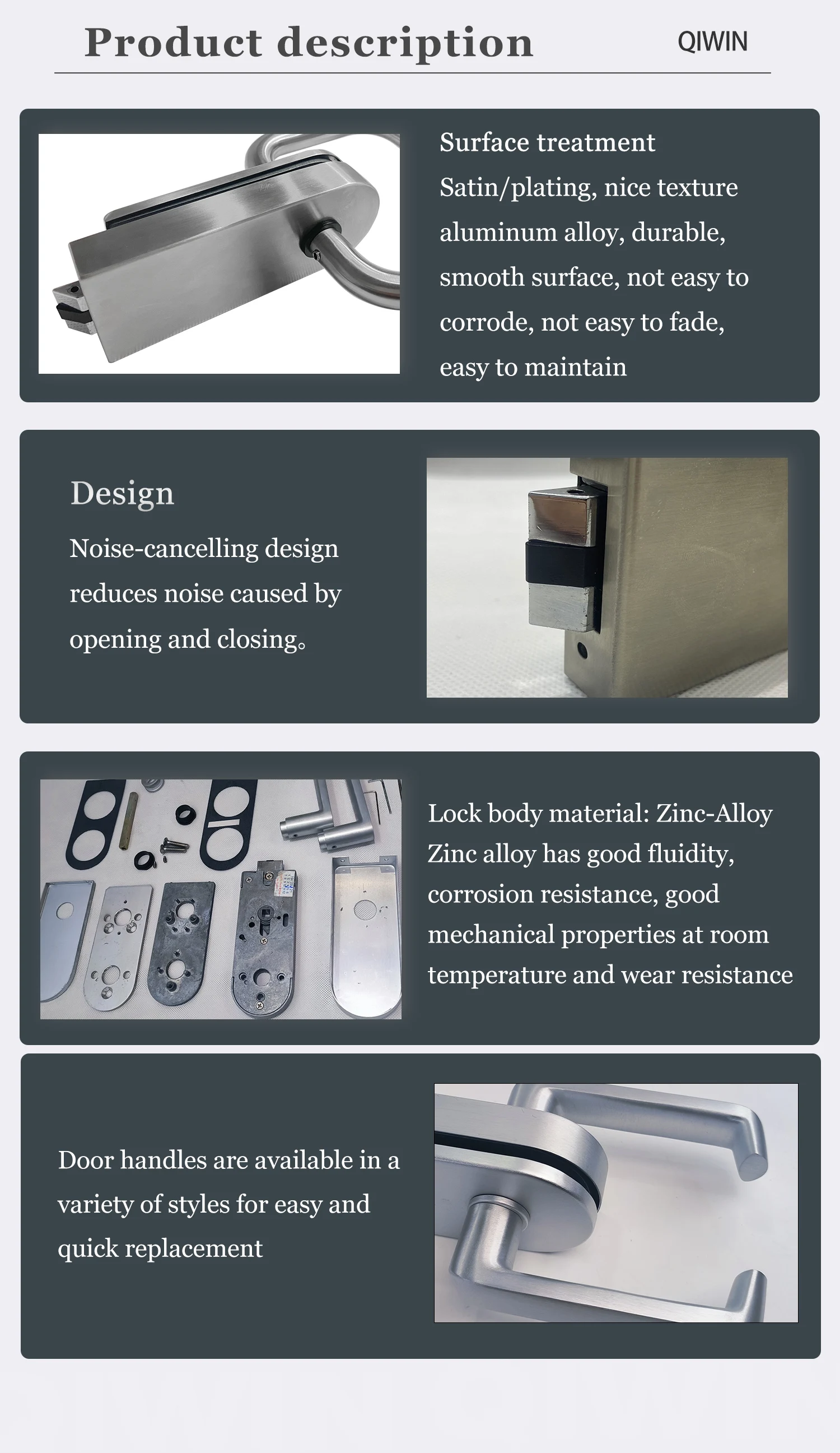 Door Locks For Aluminium Narrow Frame Doors Double Glass - Buy Swing ...