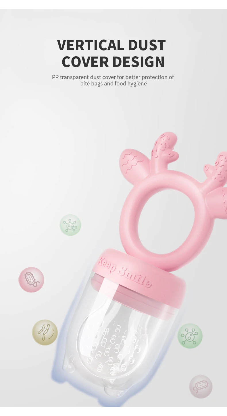 Silicone Baby Nursing Products Bpa Free Animal Nipple Feeding Fruit ...