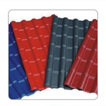 Colorful Building Material Asa Pvc Roof Tile Corrugated Blue Synthetic ...