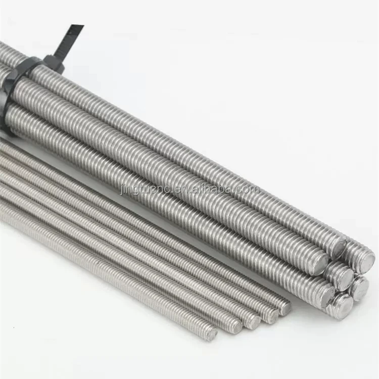 Ss 304 Stainless Steel 16-500mm Length M3 M4 M5 M6 M8 M10 Full Thread ...