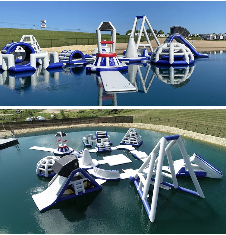 Relaxing Area Floating Inflatable Dock Water Platform With Sofa ...