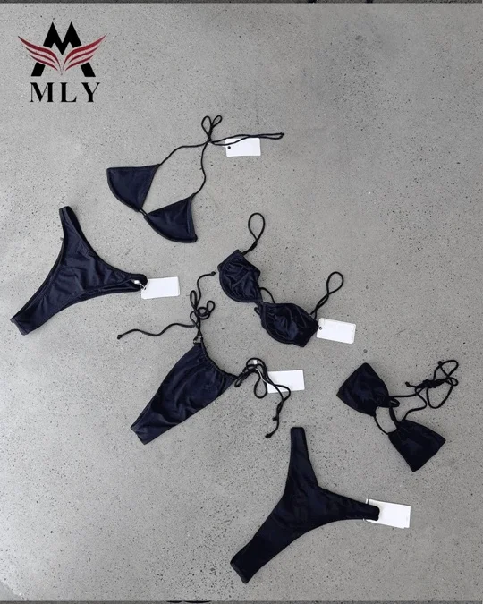 Wholesale Swimwear Bikini Custom Private Logo Swimsuit Women High Waist ...