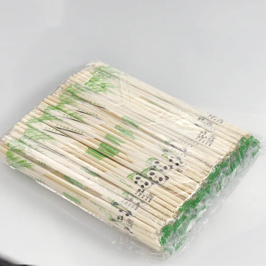 Natural Customized Logo Round Bamboo Single Disposable Chopsticks Round ...