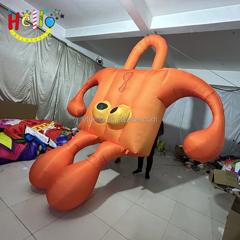 Hot Sale Giant Inflatable Advertising Product Orange Inflatable Led ...