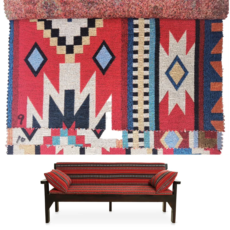 Recycled Arabic Floor Seating Furniture - Sadu Fabric