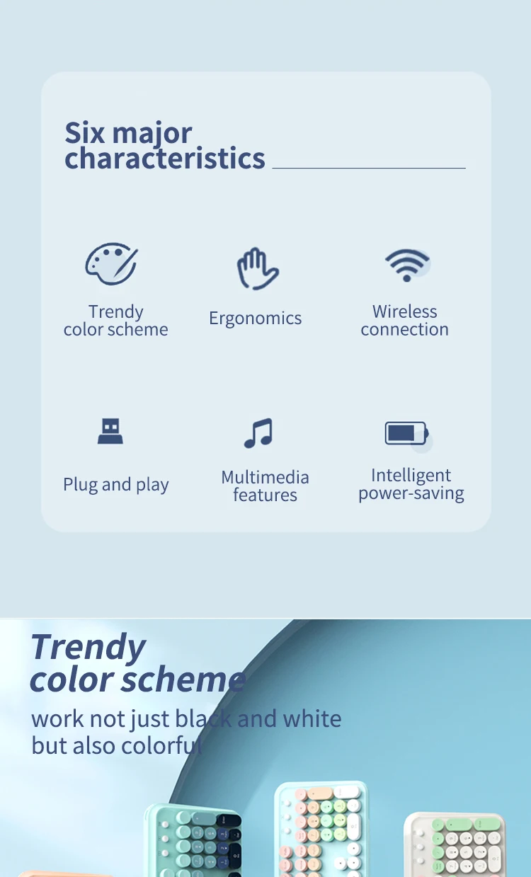 Wireless Keyboard And Mouse Combo Retro Typewriter Wireless Keyboard ...