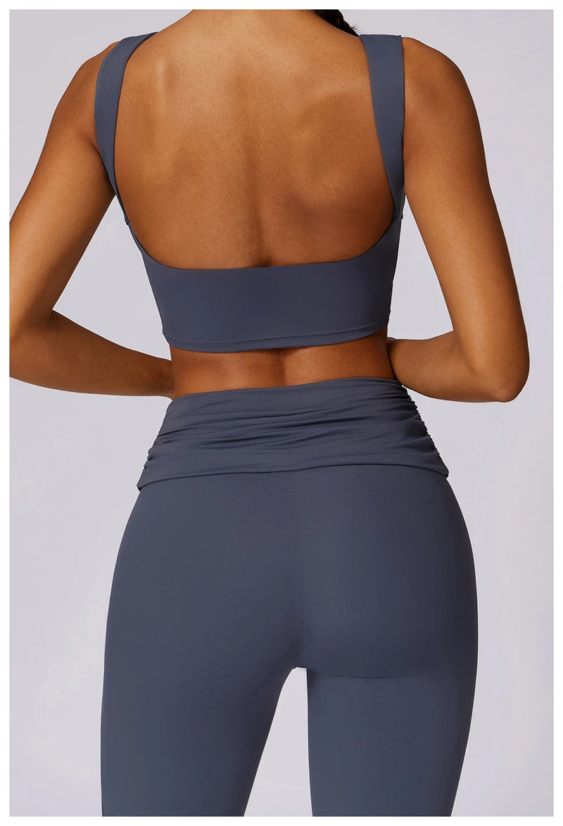 Aoyema Naked Feeling Tight Backless Training Clothes Running Sports ...