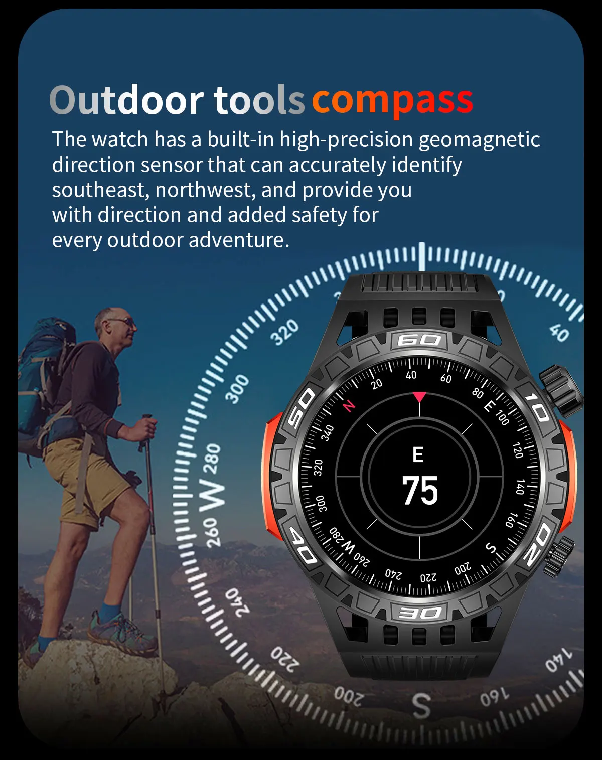 Round Smart Watch - High Cost-Effective with Full Touch Dial