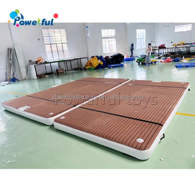 Teak Foam Inflatable Swimming Platform, Fishing Platform Inflatable ...