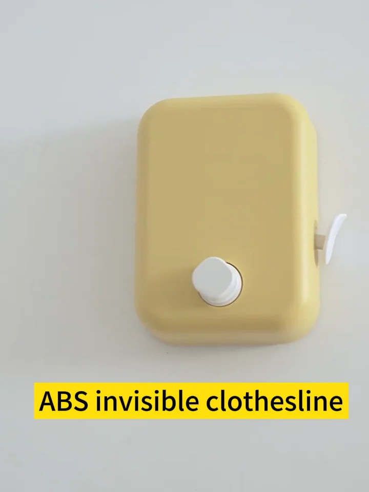 New 4.3m Wall Mounted Indoor Abs Plastic Washing Line Laundry ...