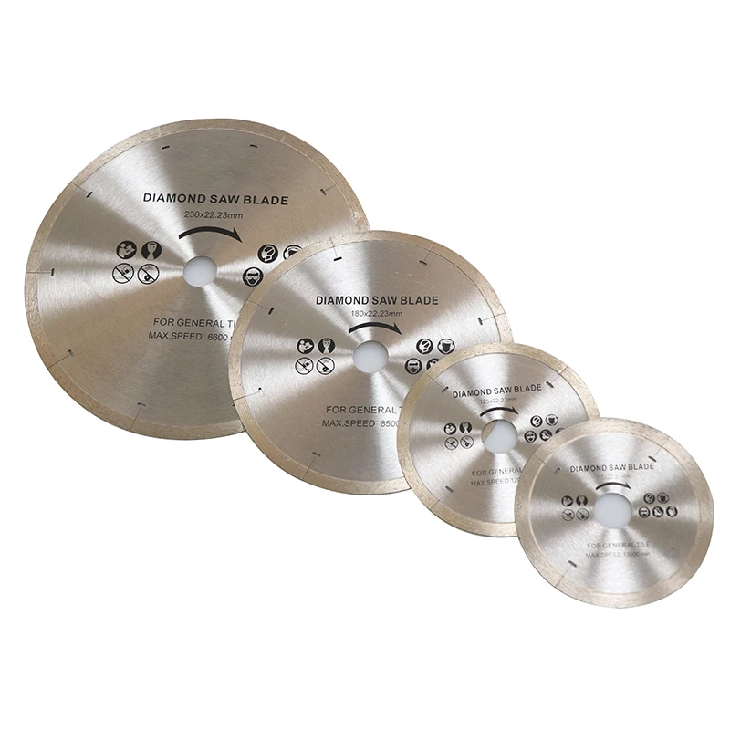 Ultra Thin Diamond Continuous Rim Saw Blade for Cutting of Stone and ...