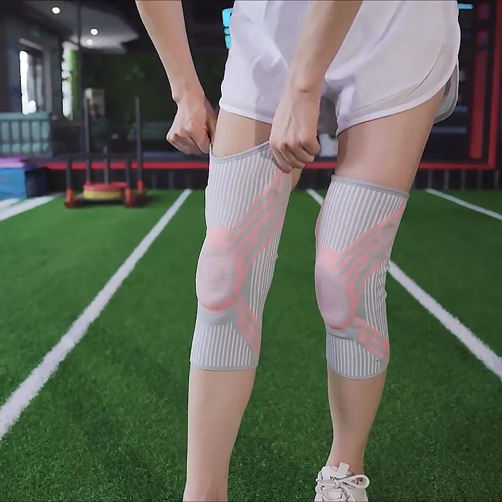 Nylon Silicone Spring Knee Support Brace Protector Anti-slip Strip ...